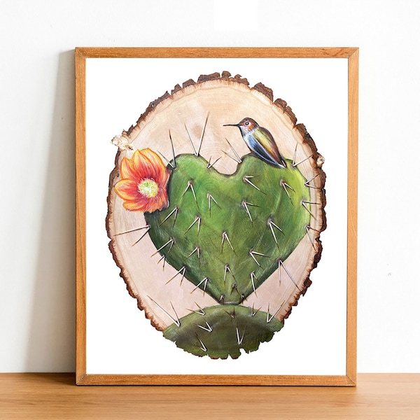 Desert Hummingbird Painting - Etsy