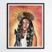 Diosa Latina Art Print, Latinx Art, Latina Power, Chicano Art, Women of ...