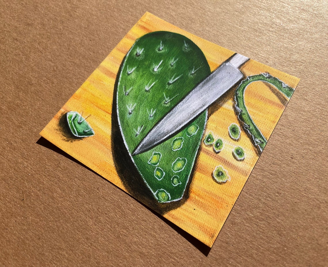 Nopalitos Art Print, Mexican Art, Mexican Art Decor, Latin Art, Mexican ...