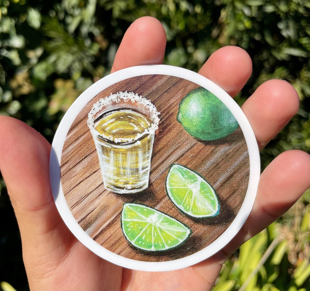 Tequila Shot Sticker, Mexican Sticker, Painting Sticker, Hispanic ...