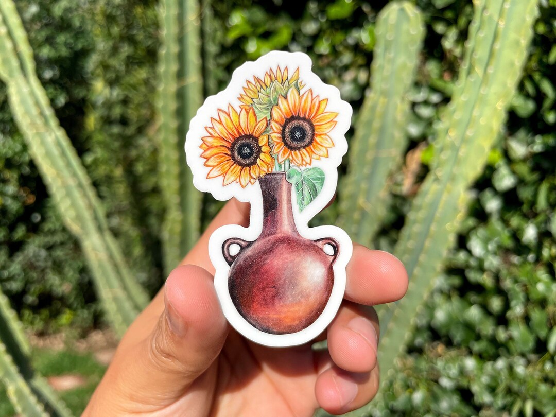 Los Girasoles Sticker, Mexican Sticker, Painting Sticker, Barro ...
