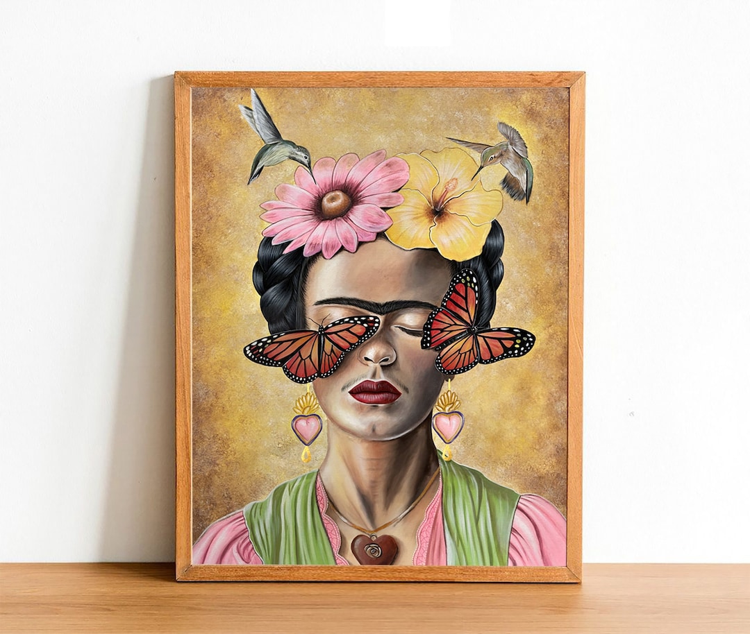 Frida Soñando Art Print, Mexican Wall Art, Mexican Art, Latin Art ...