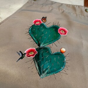 Corazones Espinados Apron, Cactus Apron, Cactus Lover, Mexican Apron ...