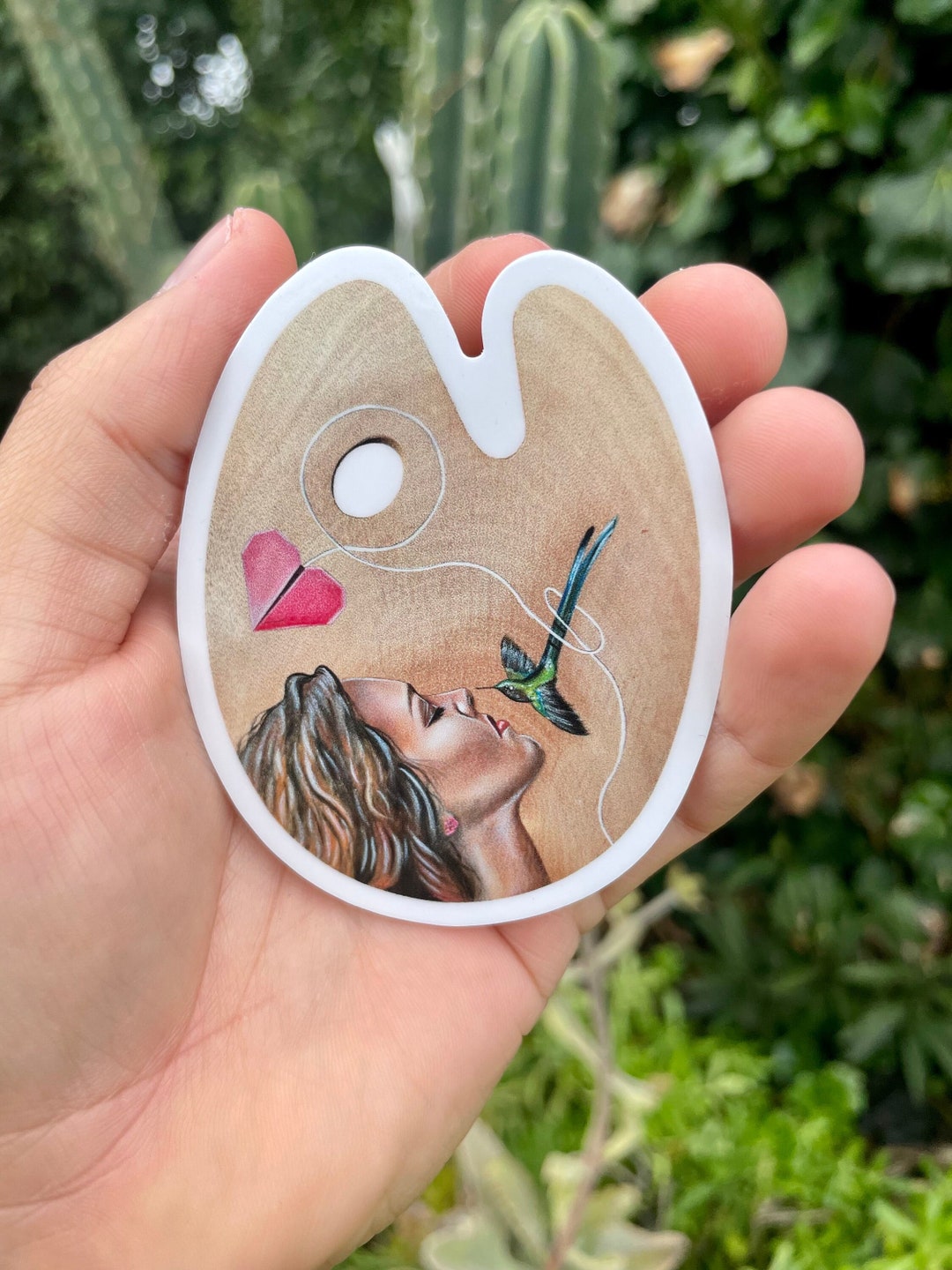 Thinking of You Sticker, Painters Palette Sticker, Painting Sticker ...