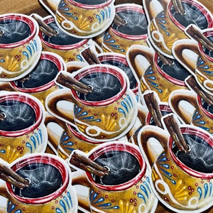 Cafecito De Olla Sticker, Mexican Sticker, Painting Sticker, Hispanic ...