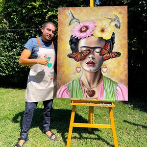 Frida Soñando Canvas Print, Mexican Wall Art, Mexican Art, Latin Art ...