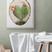 Corazón Espinado Art Print, Nopal Art, Heart Shaped Nopal Painting ...