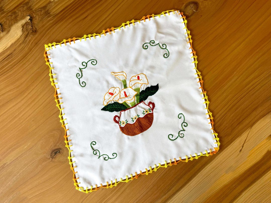 Handmade Tortilla Warmer, Hand Embroidery Tortilla Wraps, Servilletas ...