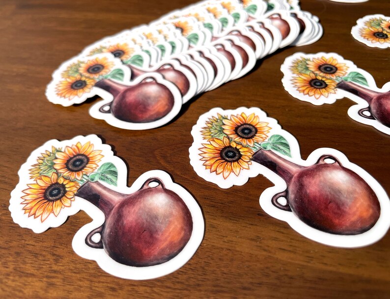 Los Girasoles Sticker, Mexican Sticker, Painting Sticker, Barro ...