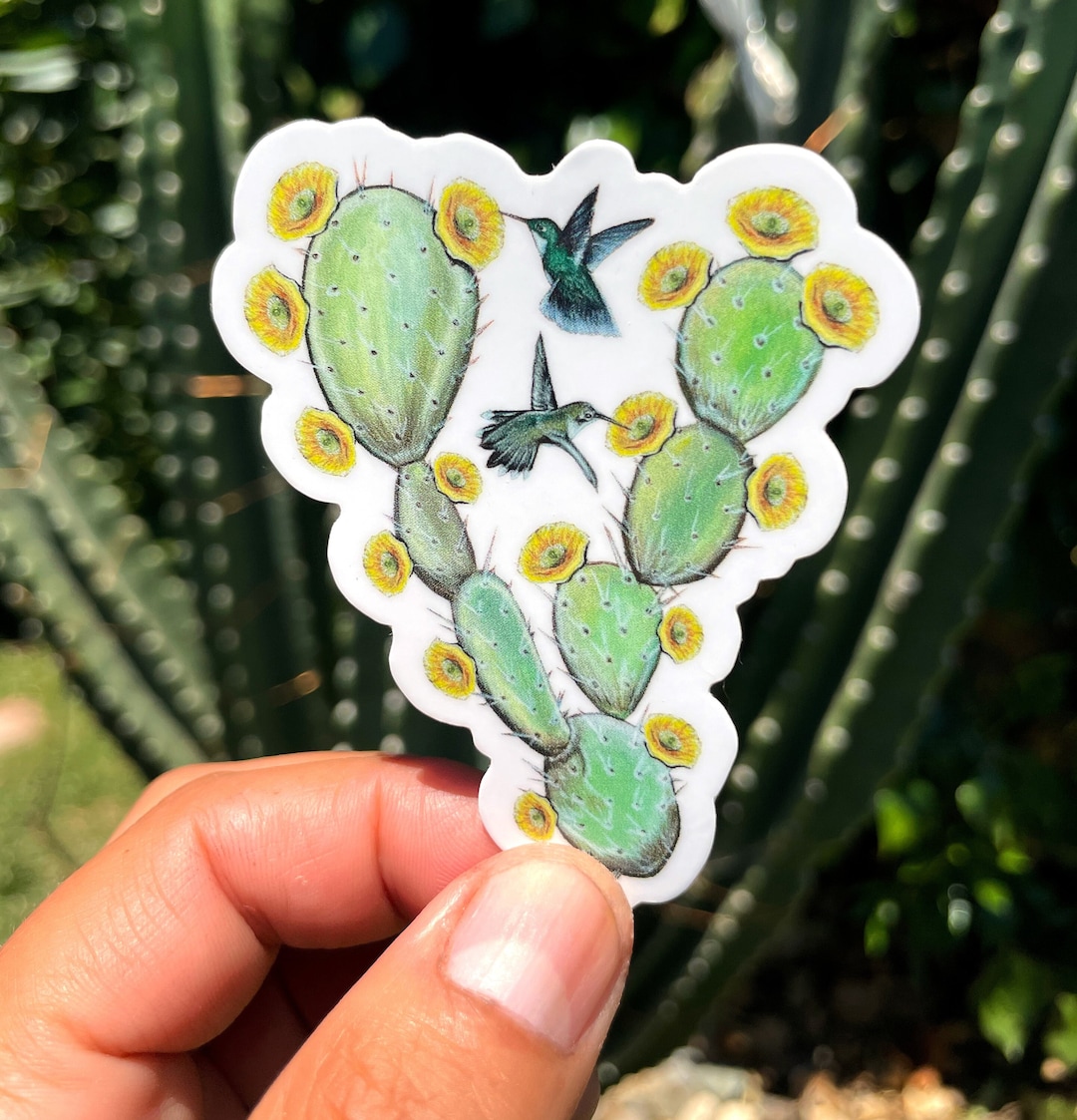 Entre Flores Sticker, Nopal Sticker, Cactus Sticker, Mexican Sticker ...
