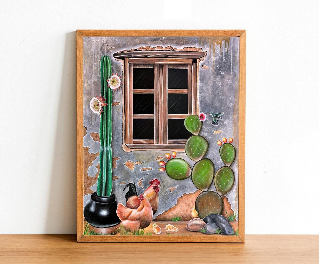 Recuerdos Art Print, Mexican Art, Mexican Folk Art, Mexican Wall Art ...