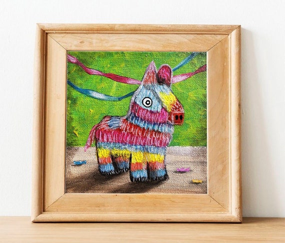 La Piñata Art Print Mexican Art Mexican Art Decor Latin - Etsy