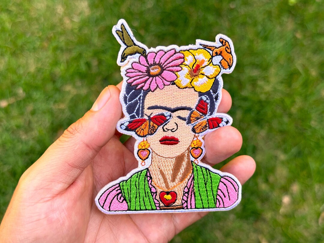 Frida Soñando Embroidered Iron on Patch, Embroidered Mexican Patch, Mexico Patch, Hispanic ...