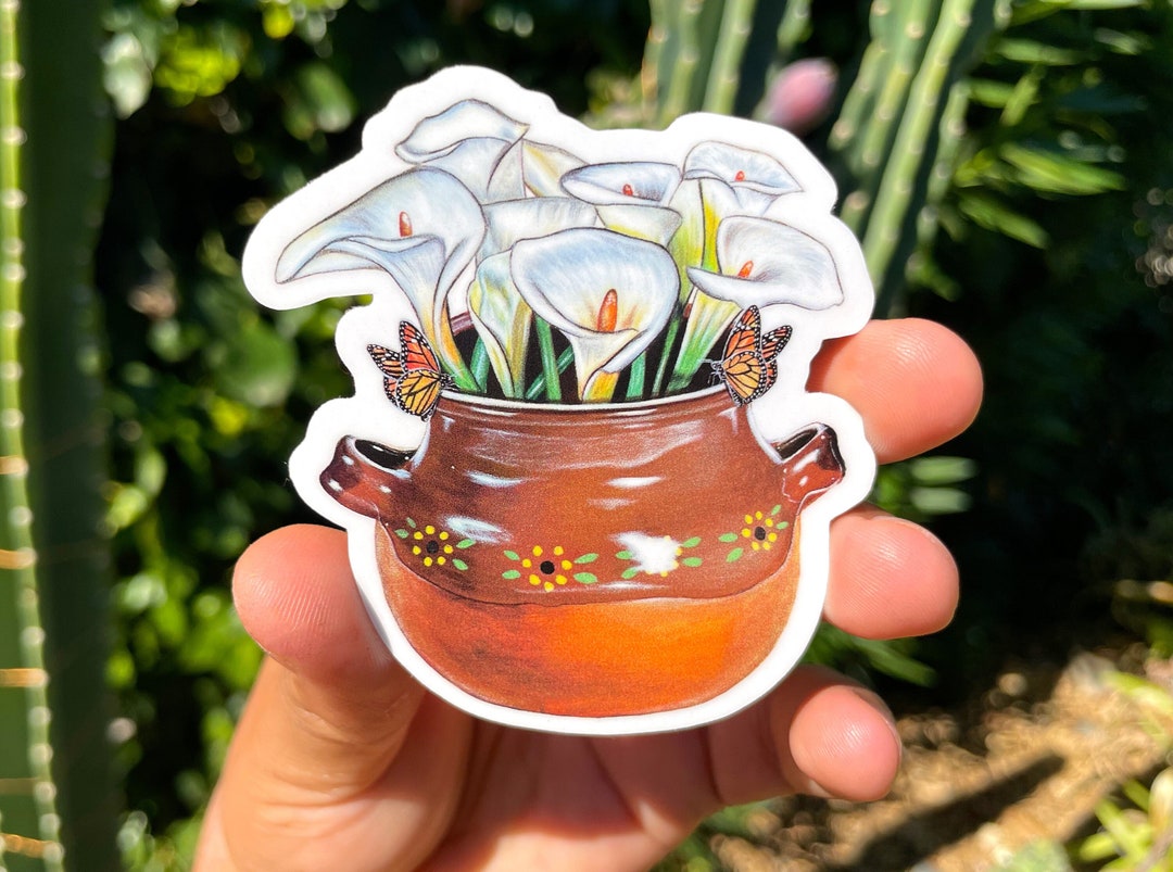 Los Alcatraces Sticker, Mexican Sticker, Painting Sticker, Barro ...