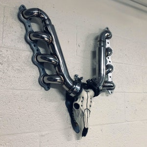 V8 Header Deer V-band Trophy #0305 - Etsy