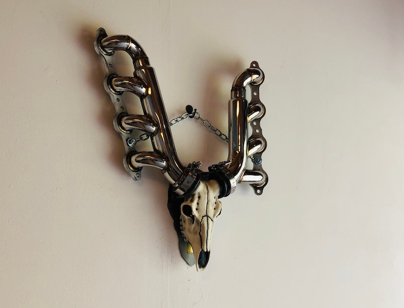 V8 Header Deer V-band Trophy 0305 - Etsy