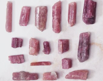 Raw Pink Tourmaline | Etsy