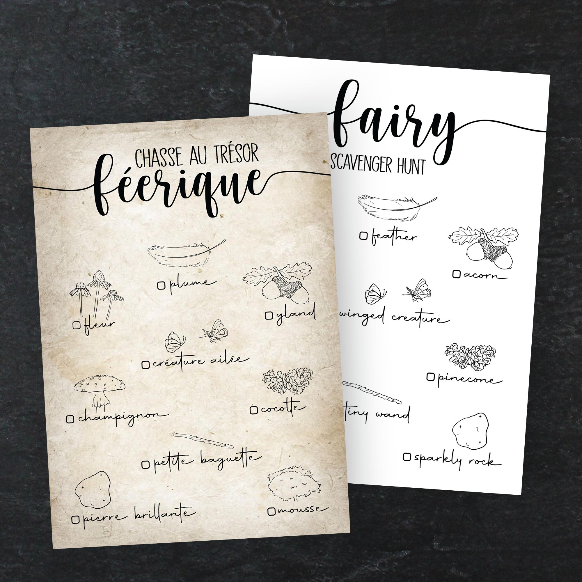 Fairy Scavenger Hunt for Kids, Nature Walk, Woodland Themed Game ...