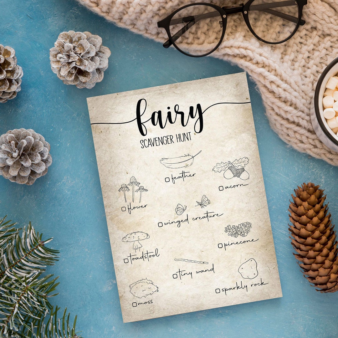 Fairy Scavenger Hunt for Kids, Nature Walk, Woodland Themed Game ...