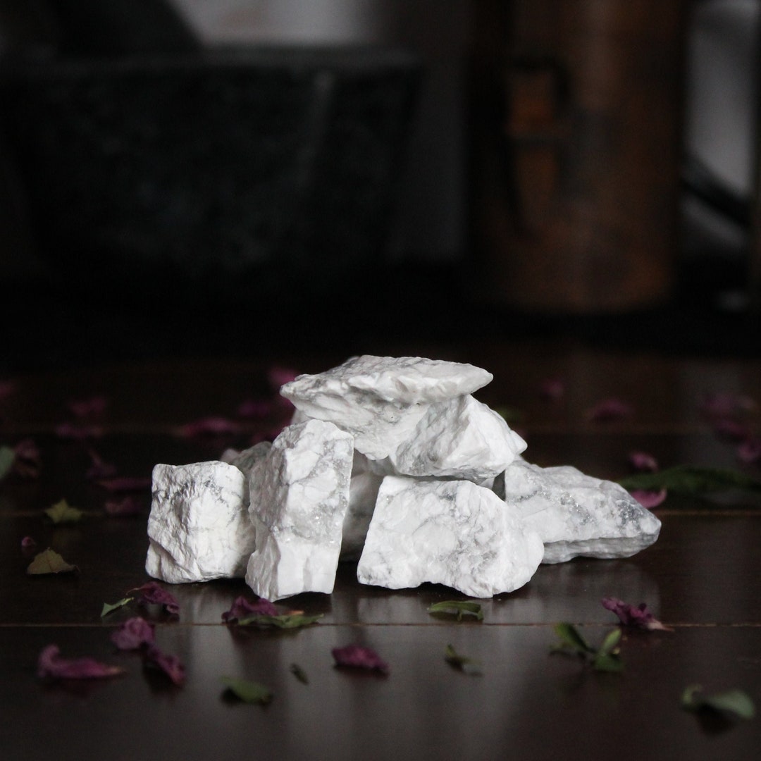 Howlite Rough Chunks - High Grade - Ethically Sourced - White Natural ...