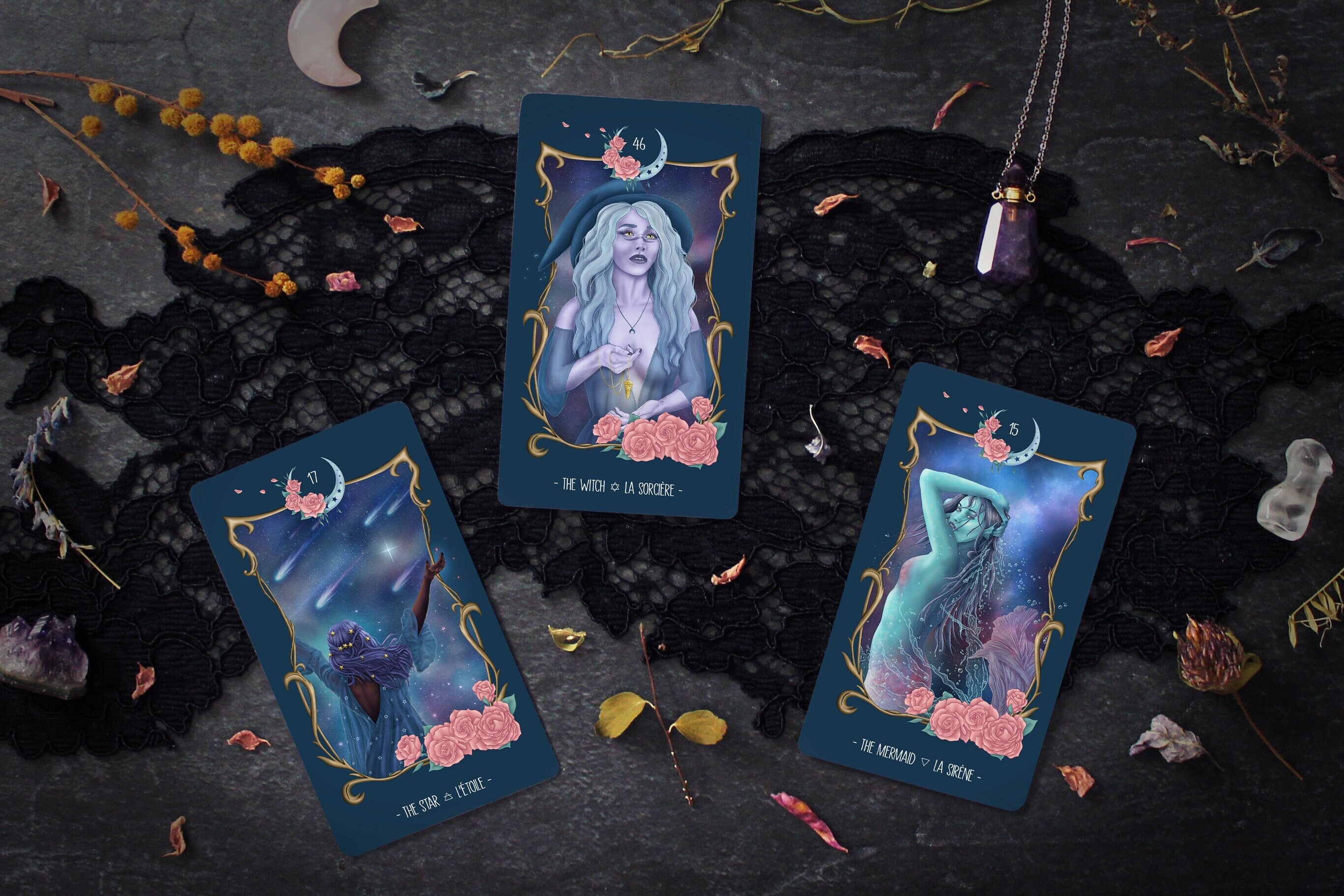 Moon Sprites Oracle Deck - 47 Fantasy Inspired Cards - Magickal ...