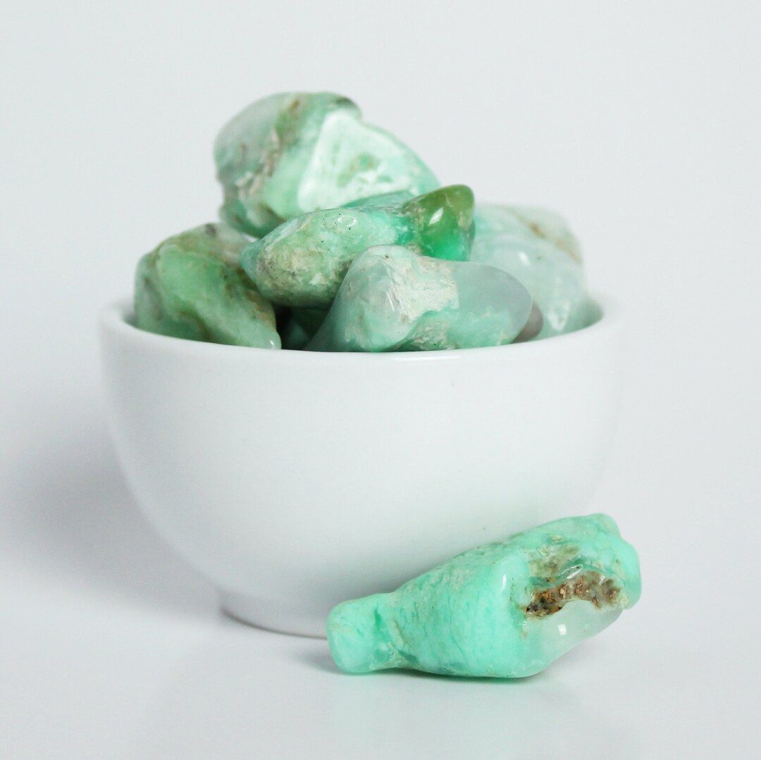 Chrysoprase Tumble Stone - High Grade - Ethically Sourced - Polished ...