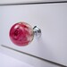 Dark Pink Rose Drawer Knobs Kitchen Cupboard Knob Furniture - Etsy