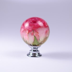 Dark Pink Rose Drawer Knobs Kitchen Cupboard Knob Furniture Door Knob ...
