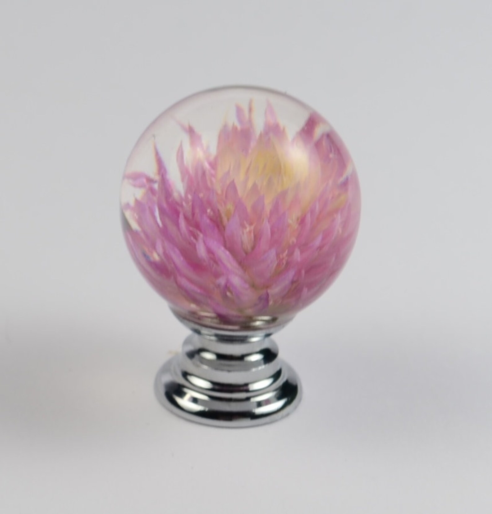 Set 4 Real Flowers Resin Knobs Unique Gift Handmade Knobs | Etsy