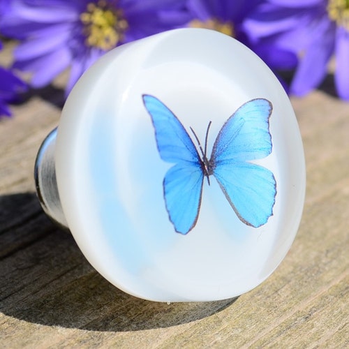 Butterfly Drawer Knobs/ Handmade Vintage Bronze Dresser - Etsy