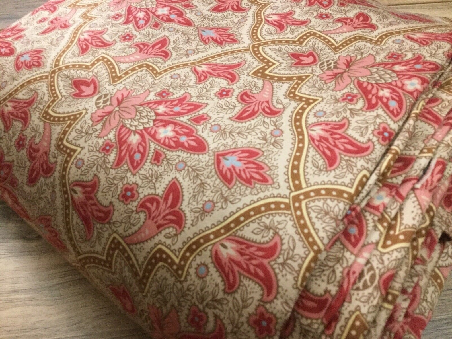 Ralph Lauren Langham Red Paisley SATEEN King Duvet / Comforter Cover ...