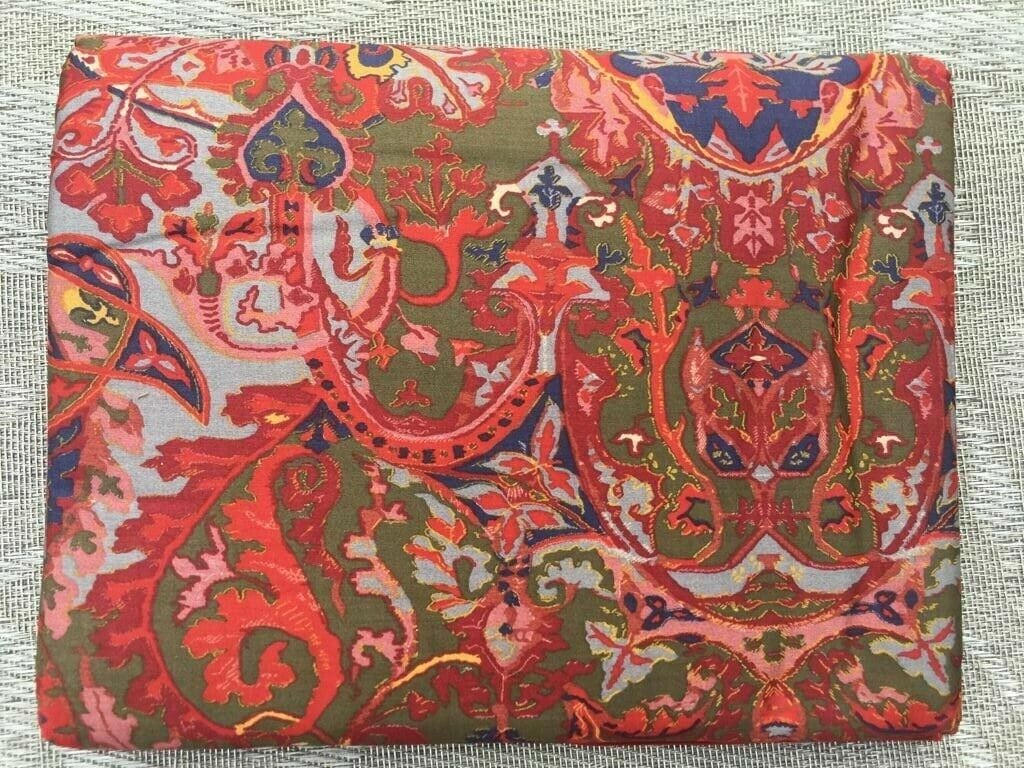 Ralph Lauren Galahad Red Paisley King Sheet Set 4 Pc Sateen Rare ...