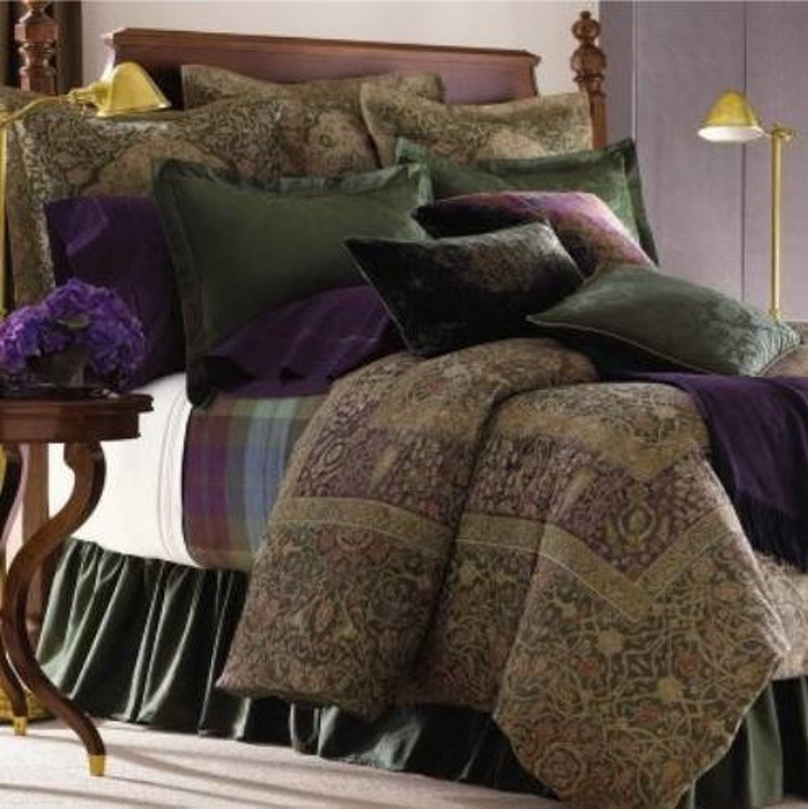 Ralph Lauren Rutherford Rug KING Duvet / Comforter Cover New Rare ...