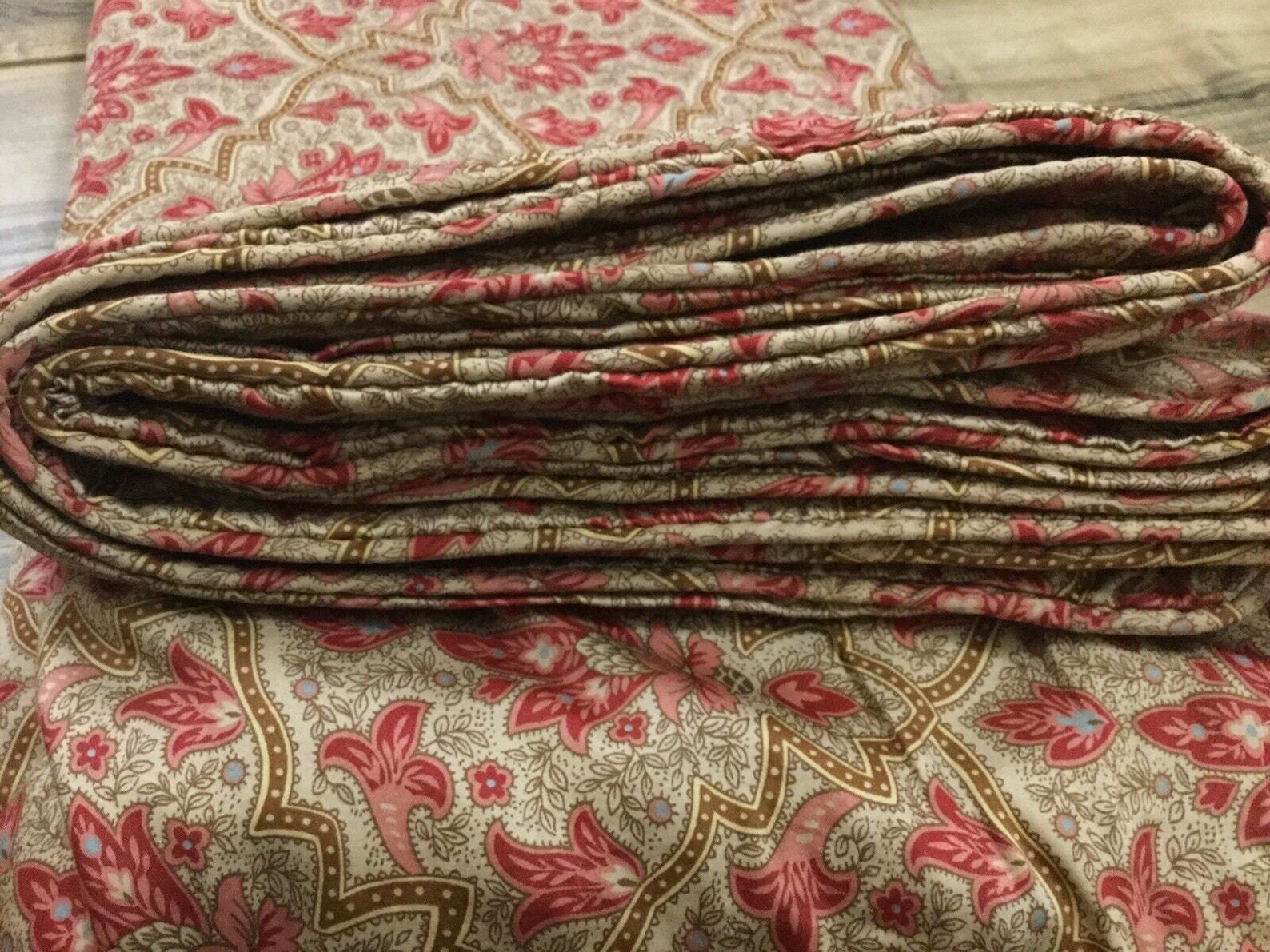 Ralph Lauren Langham Red Paisley SATEEN King Duvet / Comforter Cover ...