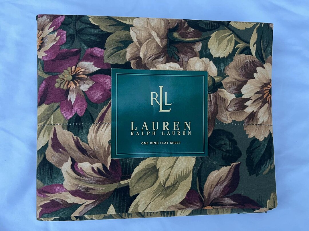 Ralph Lauren Edgefield Floral Green King 4pc Sheet Set 350TC Rare! - Etsy