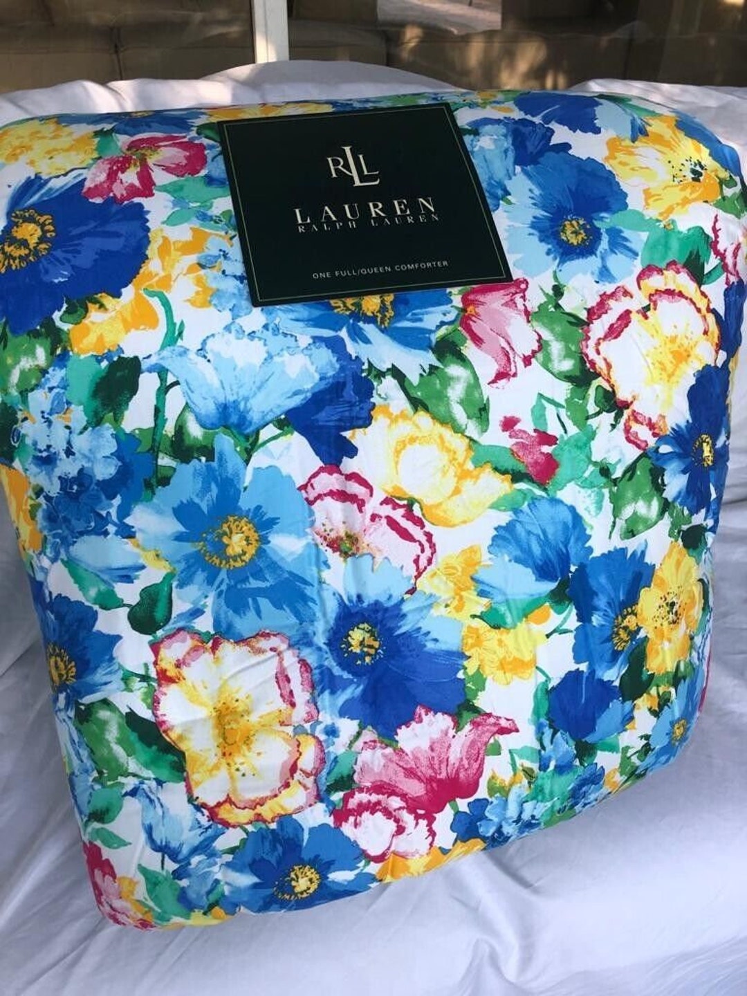 Ralph Lauren - Ashlyn Floral FULL / QUEEN Comforter Red Green Yellow ...