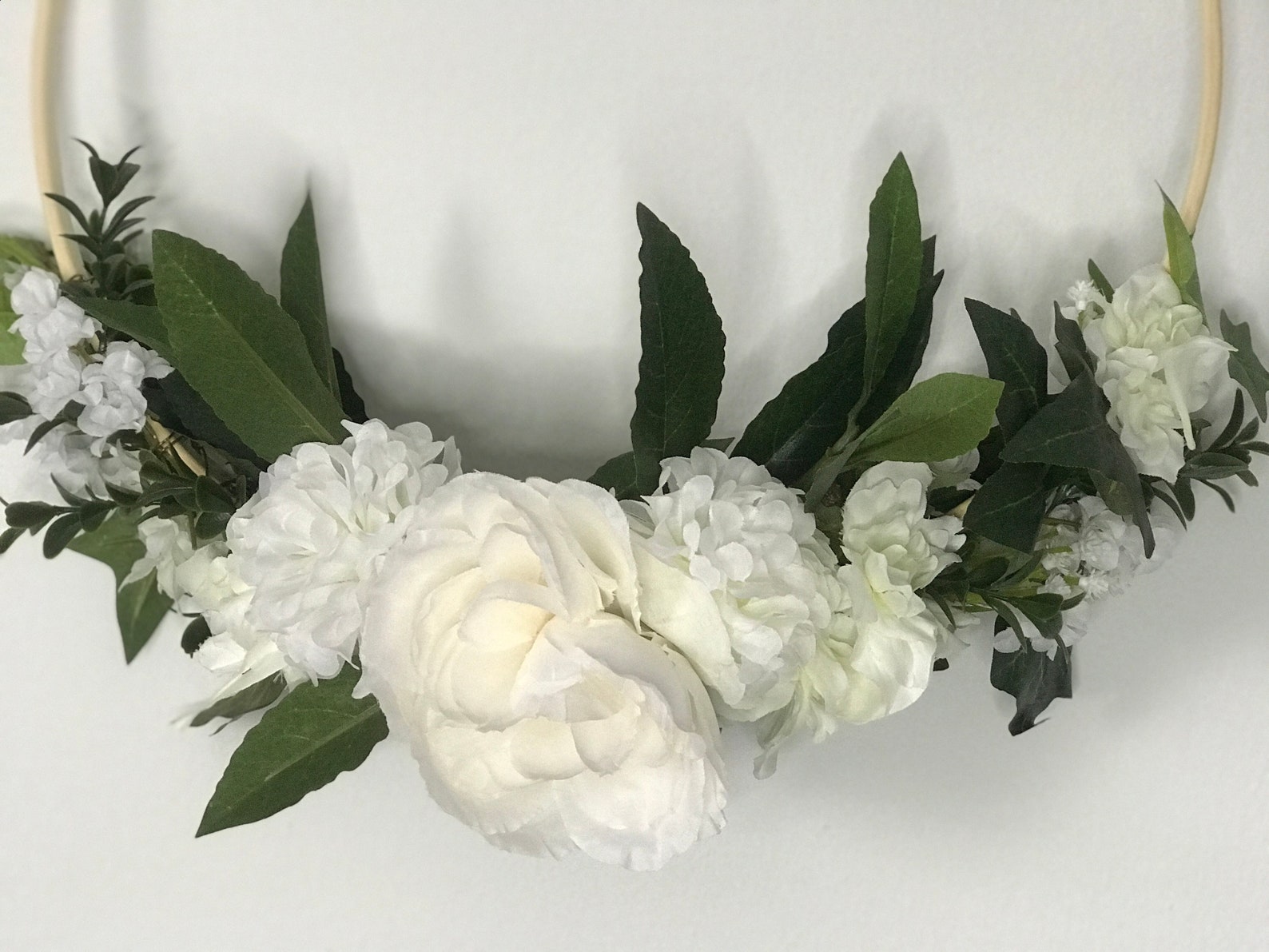 Modern Wreath Custom With White, Green, String, and More Options - Etsy