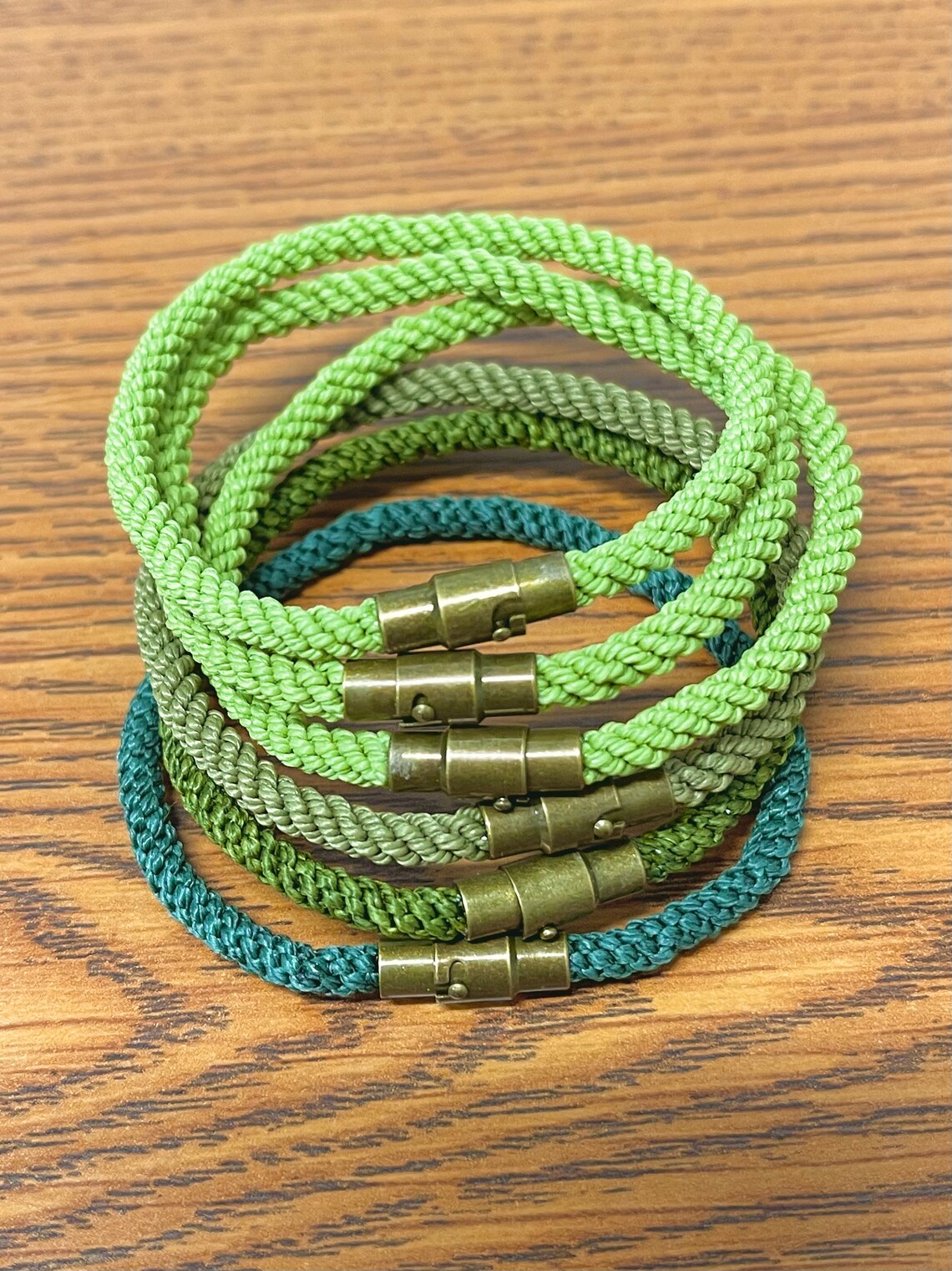 Gender Neutral Bracelet from string and a Magnet Clasp with many color ...