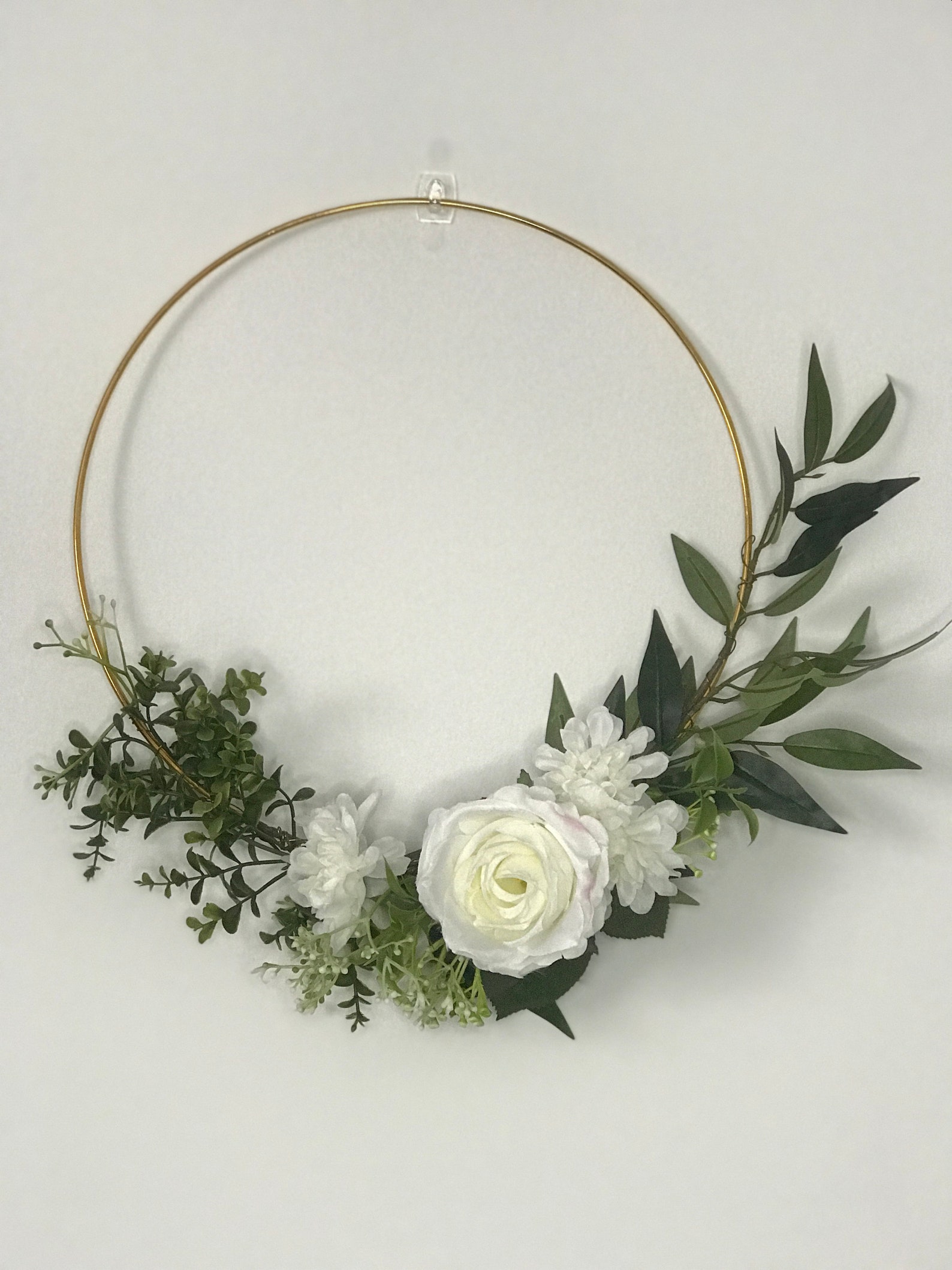 Modern Wreath Custom With White, Green, String, and More Options - Etsy
