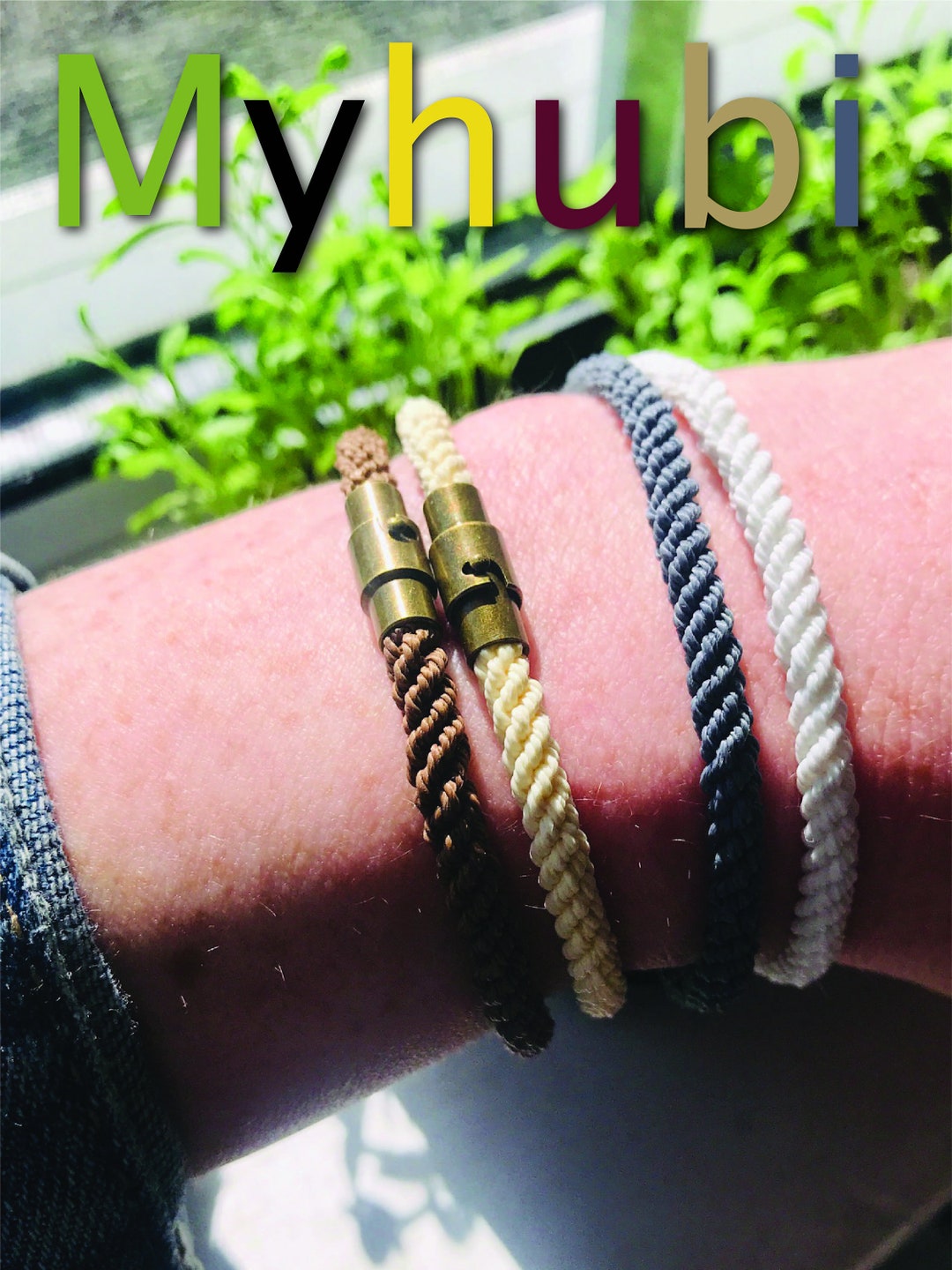 Gender Neutral Bracelet From Knotted String and a Magnet Clasp - Etsy