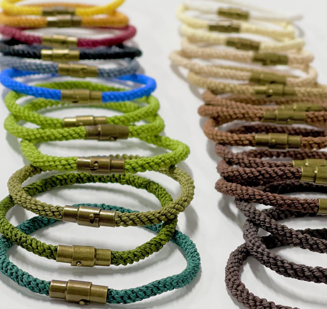Gender Neutral Bracelet From Knotted String and a Magnet Clasp - Etsy