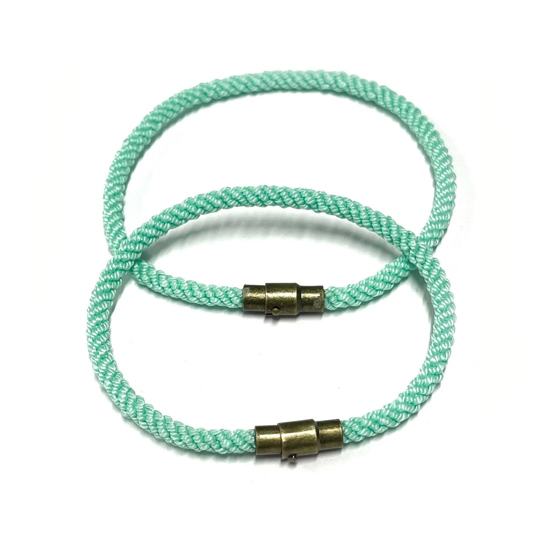 Gender Neutral Bracelet From String and a Magnet Clasp With Many Color ...