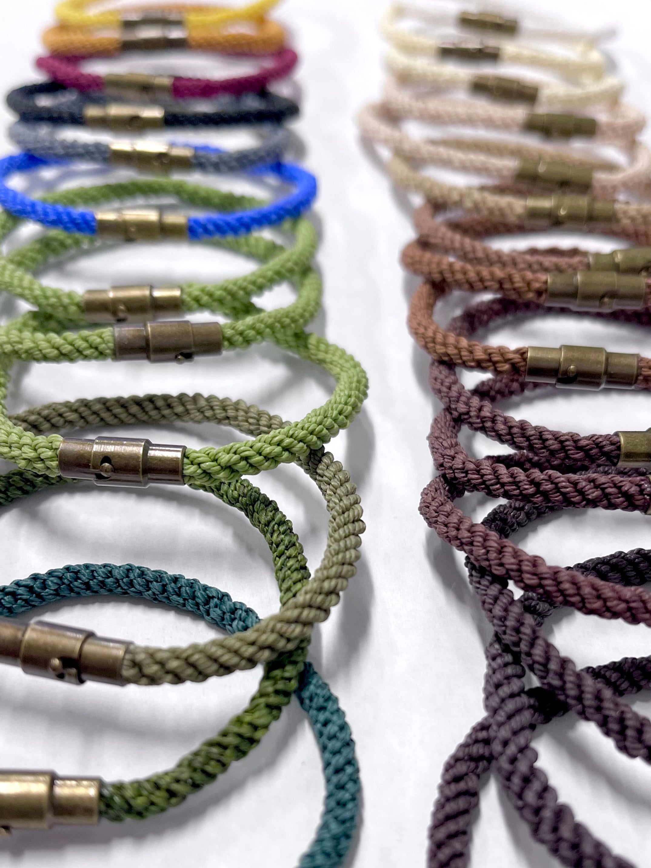 Gender Neutral Bracelet From String and a Magnet Clasp With Many Color ...