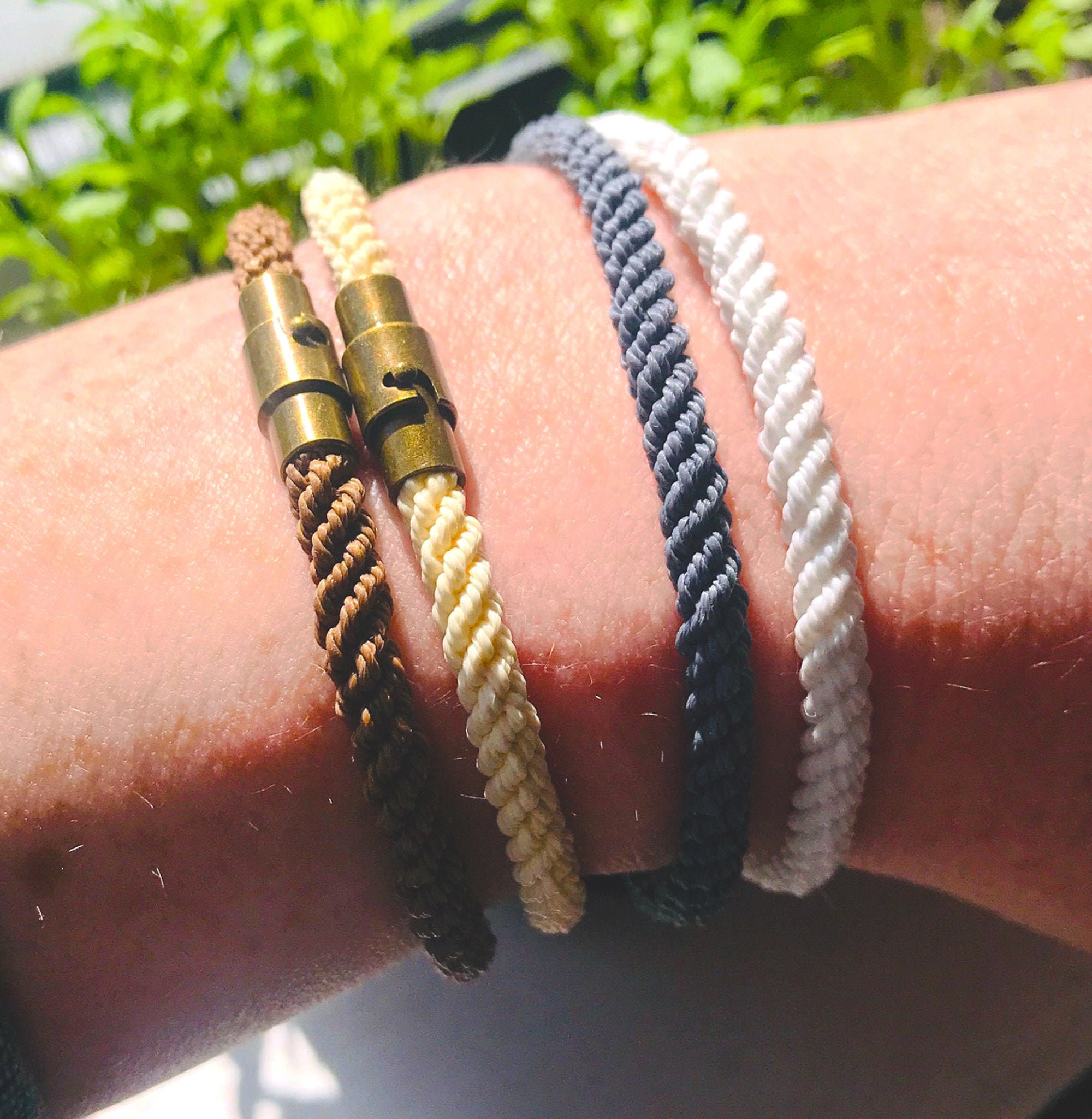 Gender Neutral Bracelet From String and a Magnet Clasp With Many Color ...