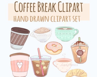 Coffee Break Clipart | Etsy