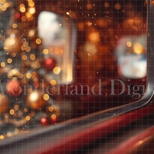 Magical Christmas Train Digital Backdrop - Express Train Christmas ...