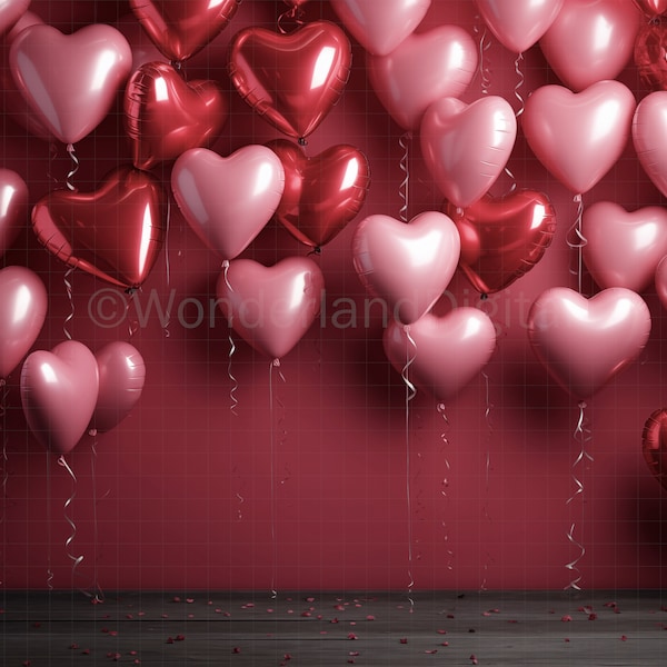 Red Heart Backdrop - Etsy