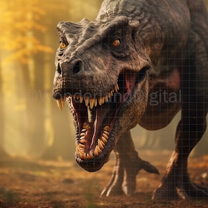 Dinosaur Digital Backdrop, T-rex Backdrop for Photo Compositions ...