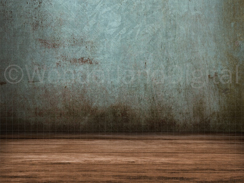 Digital Photography Backdrop, Textured Wall With Wood Floor Studio ...