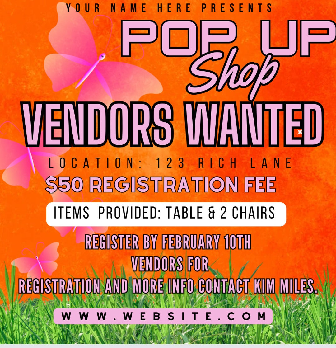 Pop Up Shop Flyer E Flyer Social Media Flyer Shop Now Flyer Beauty 1924
